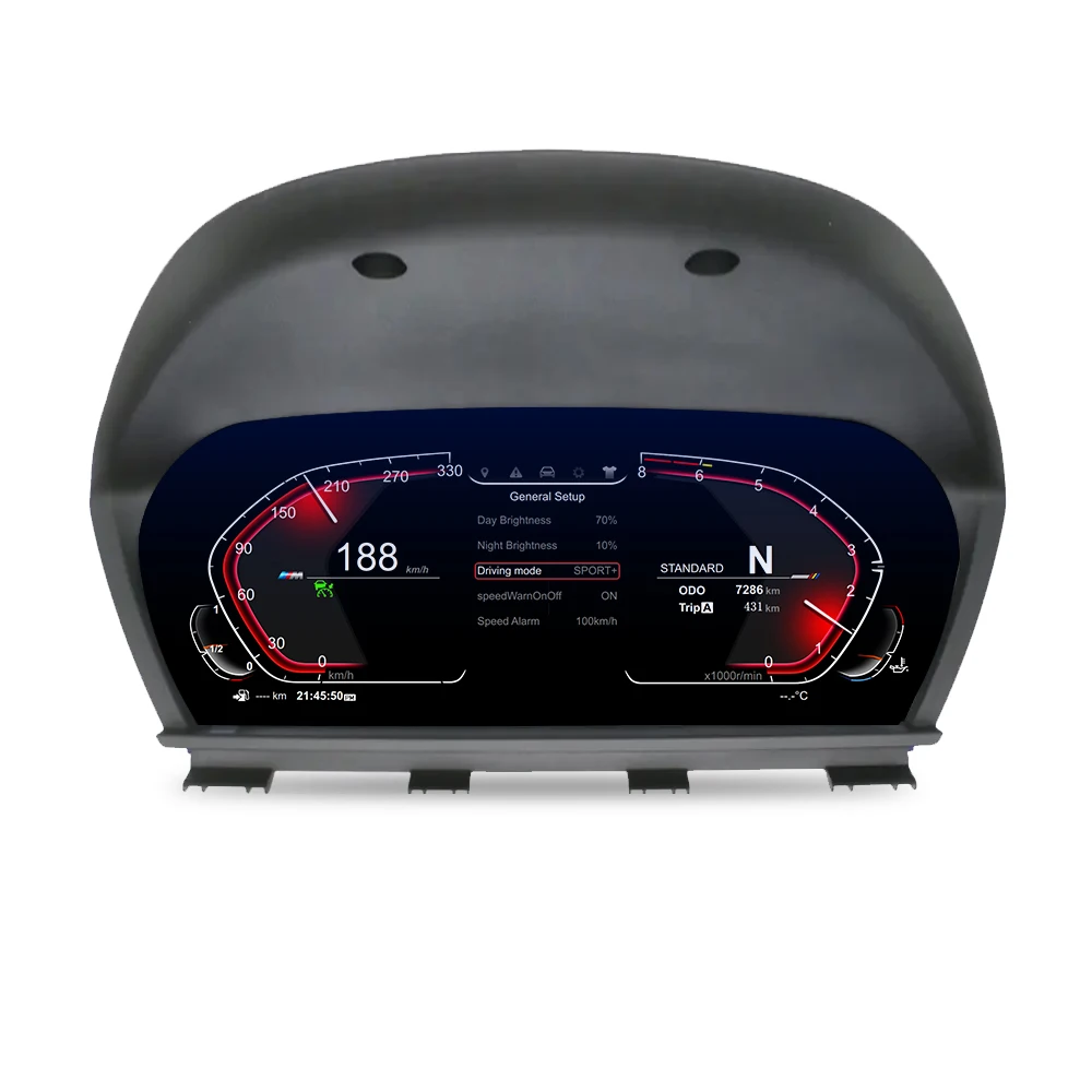 12.3" Lcd Speedometer Meter Screen Digital Dashboard Cluster Automotive ...