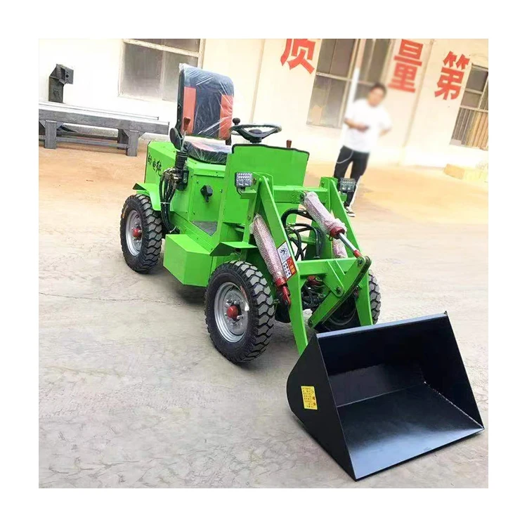 Mini Front Wheel Loader 800kg - Efficient Electric Tractor