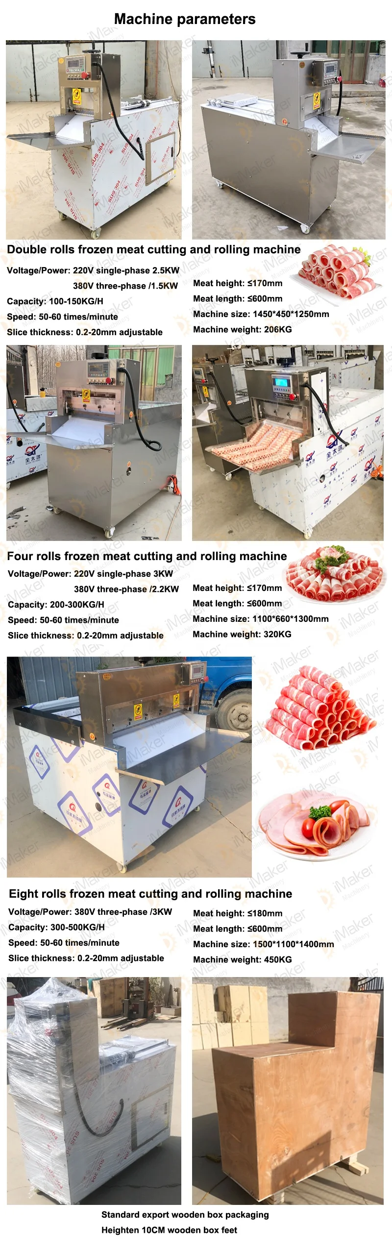 Efficient Frozen Meat Slicer - Imaker MS-1 CNC Machine