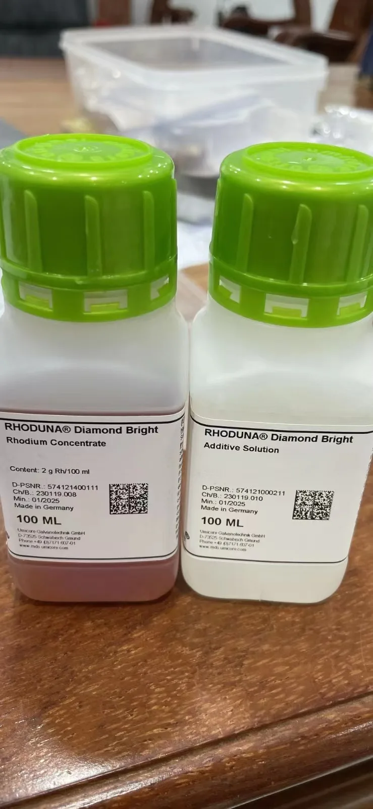 White Gold Rhodium Solution RHODUNA J1 - 100ml Plating for Jewelry ...