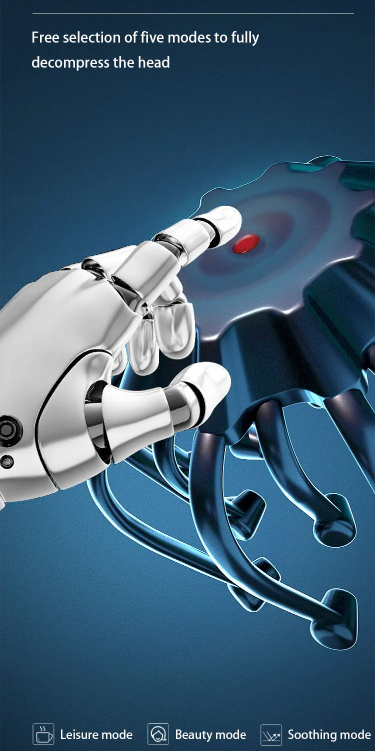 Portable New Massager Electric Rechargeable Infrared Vibration Octopus ...