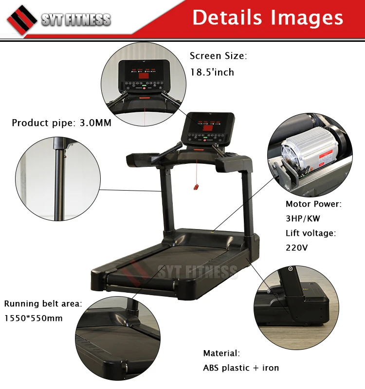 Commercial Electric Treadmill for Cardio Training | Syt Gym Equipment ...