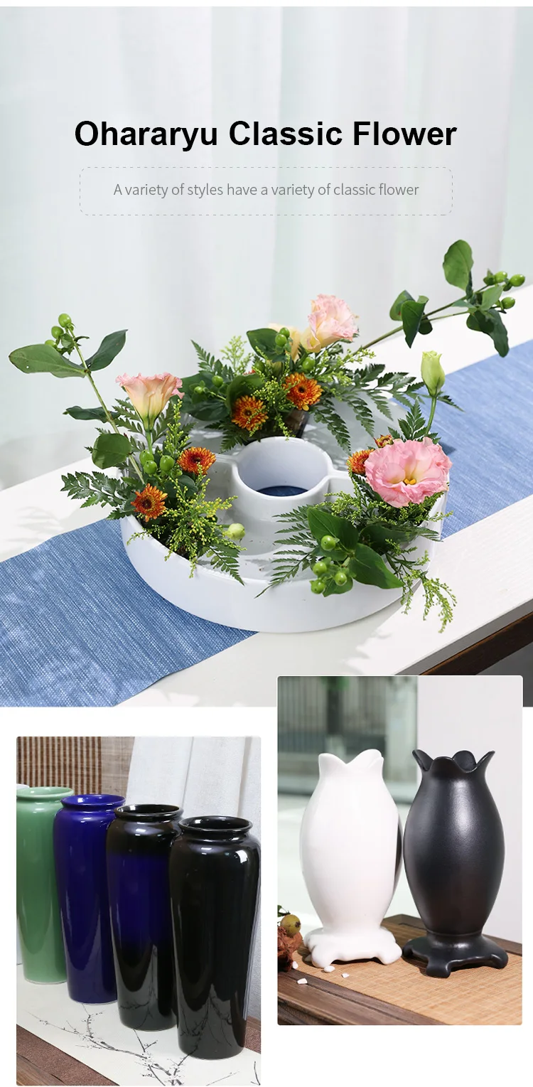 Ohararyu Ikebana Ceramic Flowerpot Porcelain Flower Pots Planter Plant ...
