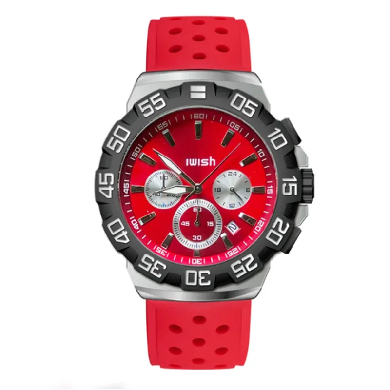 F1 Red Orange Color Race Watch For Men Import Quartz Movement Full Of ...