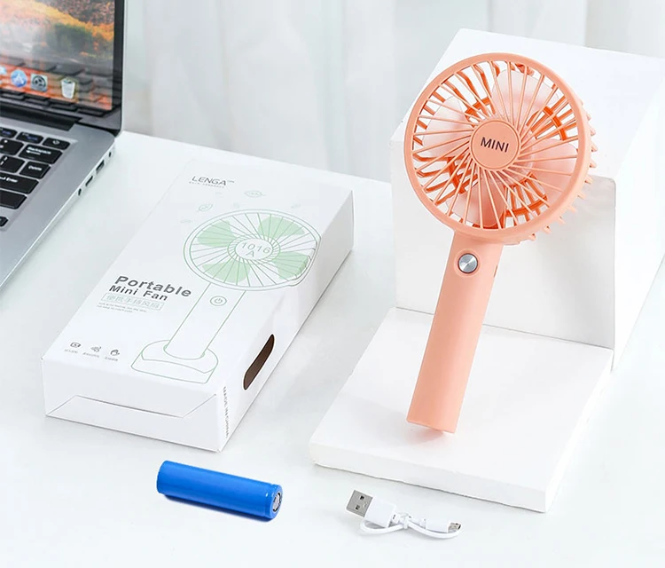 Outdoor Vertical Small Portable Rechargeable Electric Fan Custom Phone ...