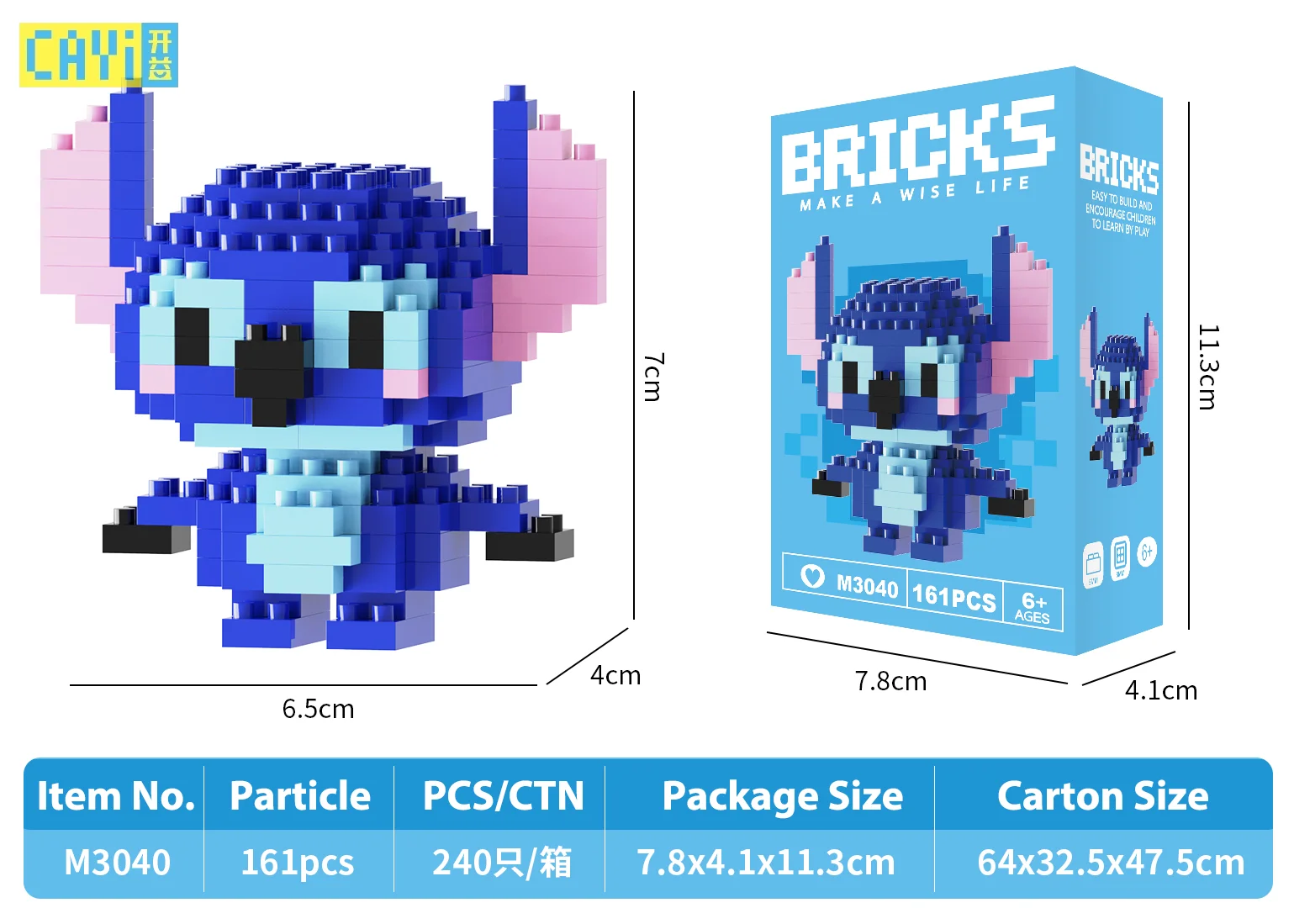 CAYI Mini Building Blocks - 3D Puzzle DIY Toys for Kids