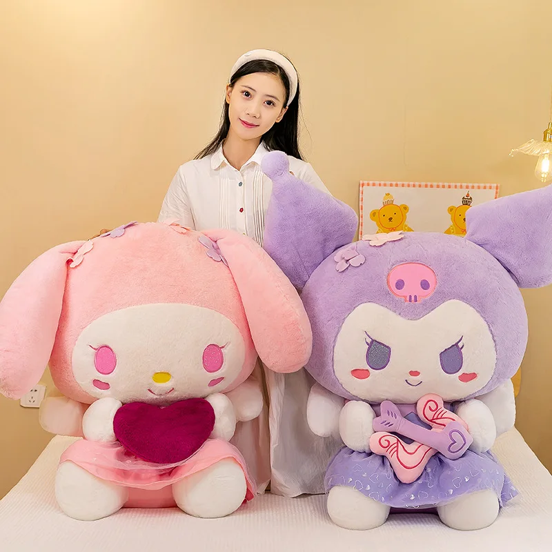 Cinnamoroll High Quality Plush Toys Kuromi My Melody Hug Love Heart ...