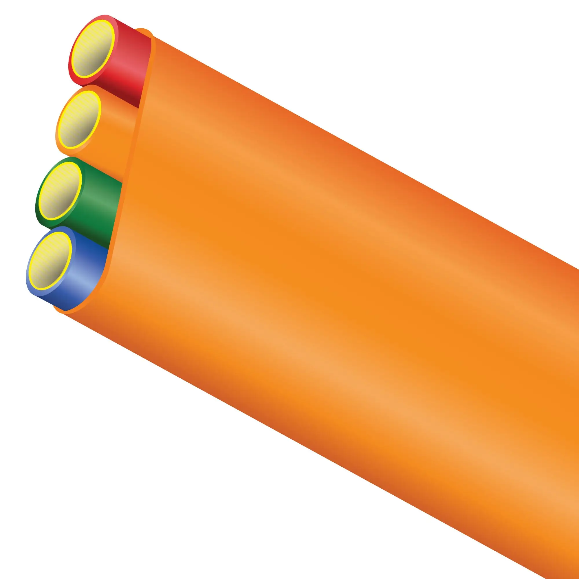 7 Way 14/10mm HDPE Micro Duct Tube Bundle - JIA JIE OEM