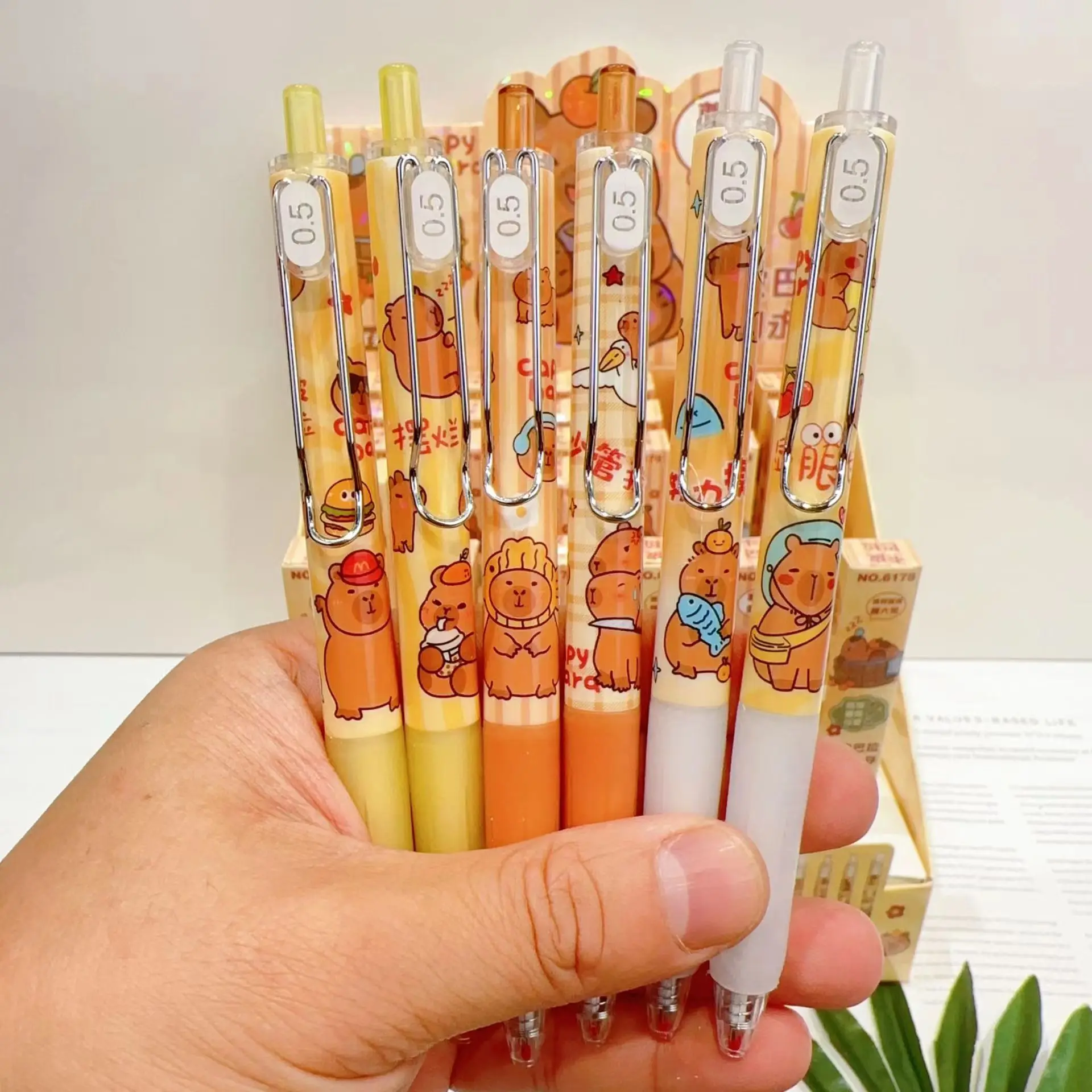 Capybara Pen - Cute Gel Ink Roller Ball for Kids & Adults