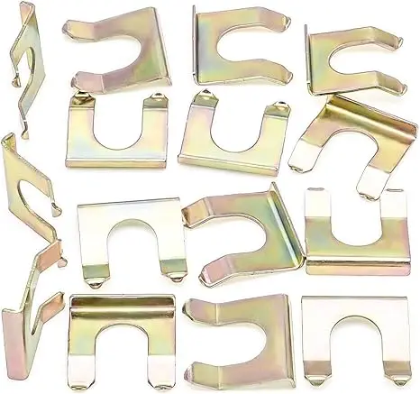 U-shaped Metal Brake Line Retainer Clips - Durable & Customizable