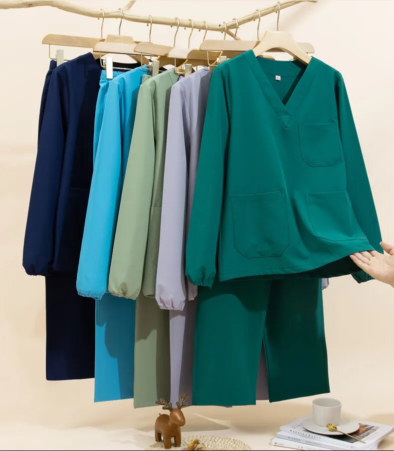 Factory Custom Athletic Nursing Scrubs Uniforms Sets Spandex Medical ...