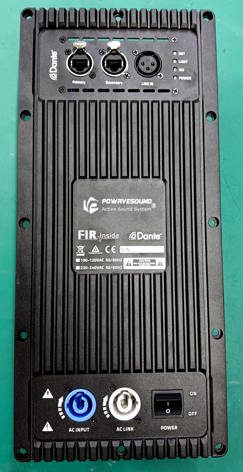 Power Amplifier Module D Class Plate Board With Dante Card Control ...