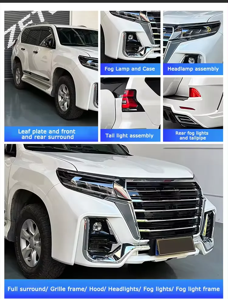 Old Upgrade To New For Prado Facelift Bodykit 2010-2018 Upgrade To Gr ...