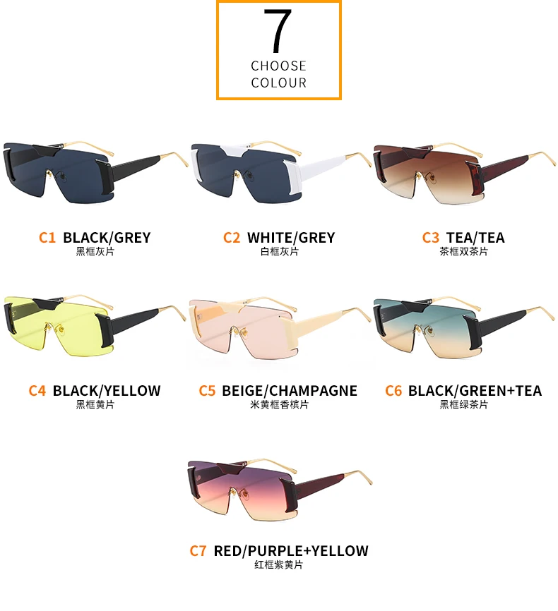 VASHAP 2226 2022 New Sunglasses Unique Oversized Plastic Metal Designer ...