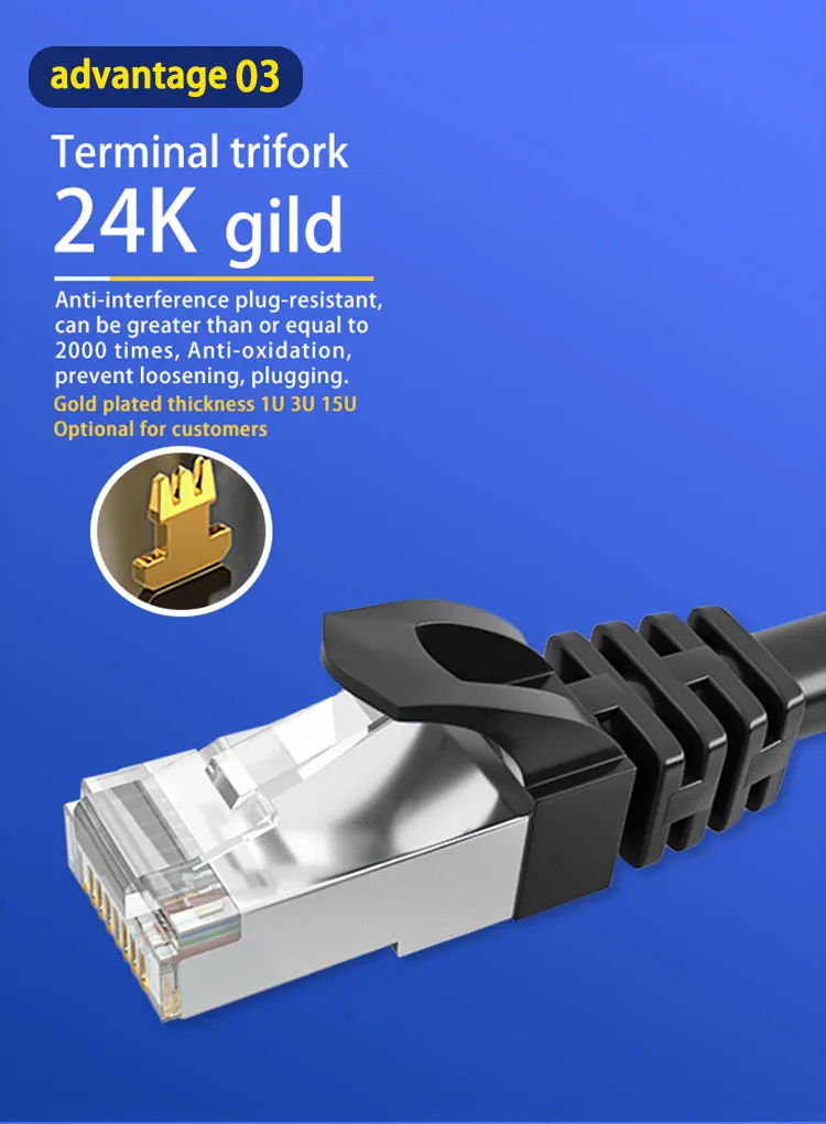 Outdoor Cat6a Waterproof Short Rj45 Patch Cable Sftp Shielded Ethernet ...