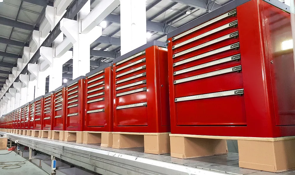 KINBOX Tool Cabinet - 232PCS Hand Tools Set for Mechanics