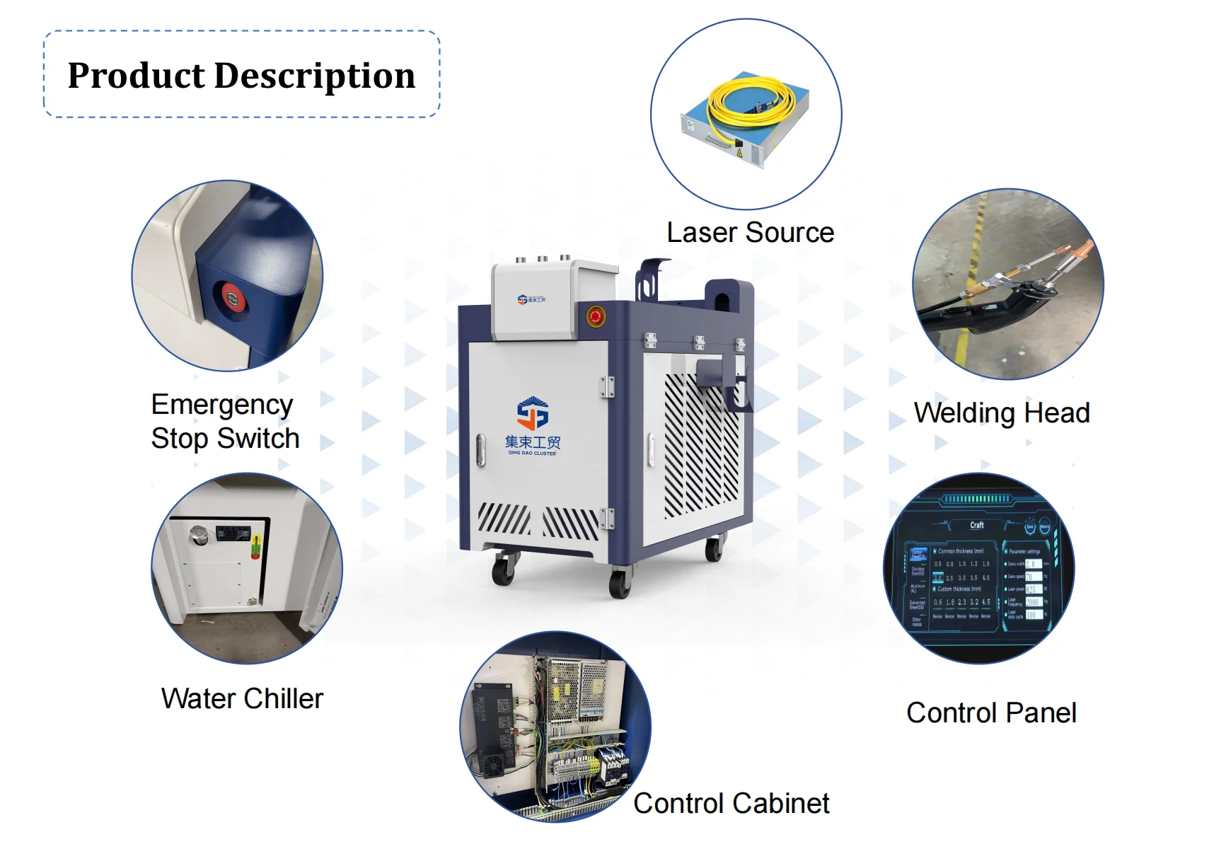 4-in-1 Mini Handheld Fiber Laser Welding Machine Portable 1000w 1500w 2000w Welding Device For ...