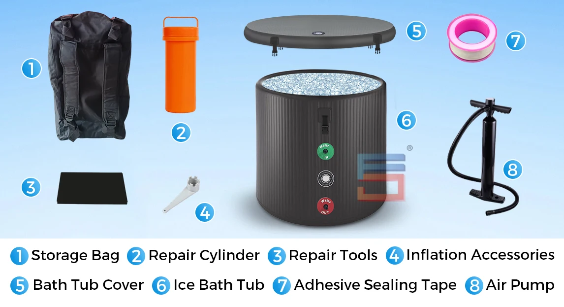 Hot Selling USA Ice Bath Tub High Quality Cold Plunge Outdoors Durable ...