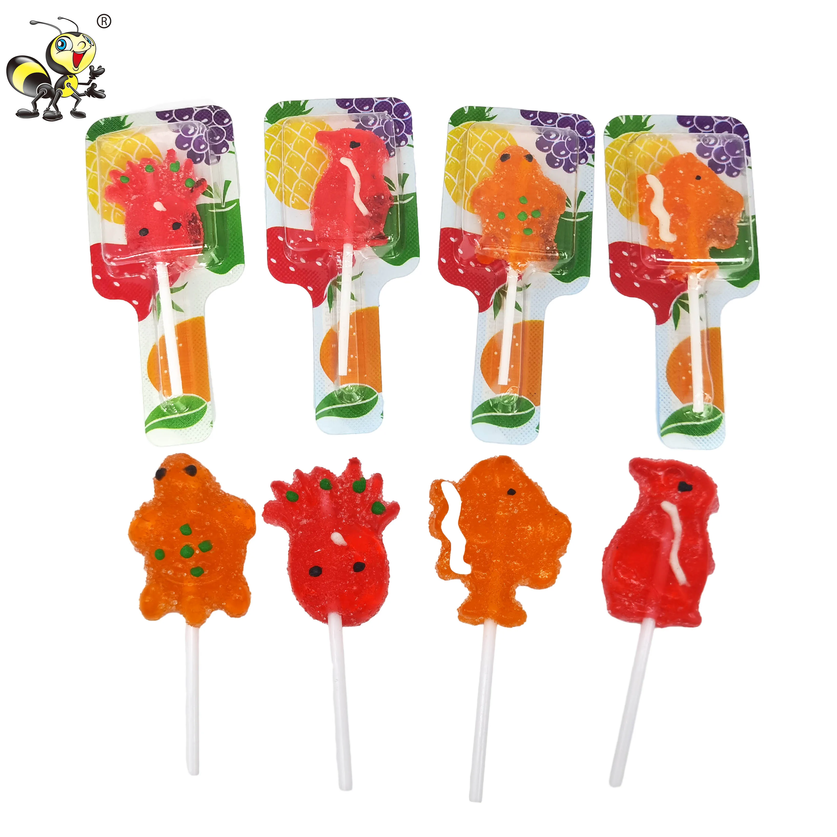 Aminal Shape Lollies Soft Sweets Wholesale Private Label Fruit Flavor ...