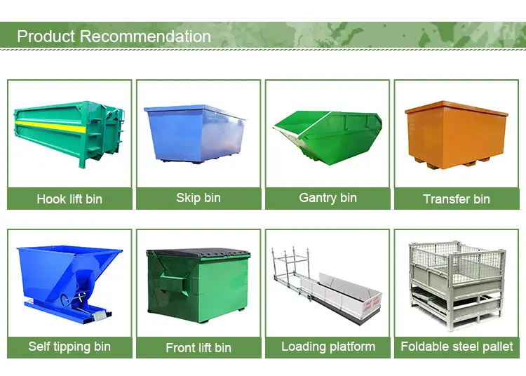 Self Tippers Bins Tipping Skips Waste Treatment Forklift Tipping ...