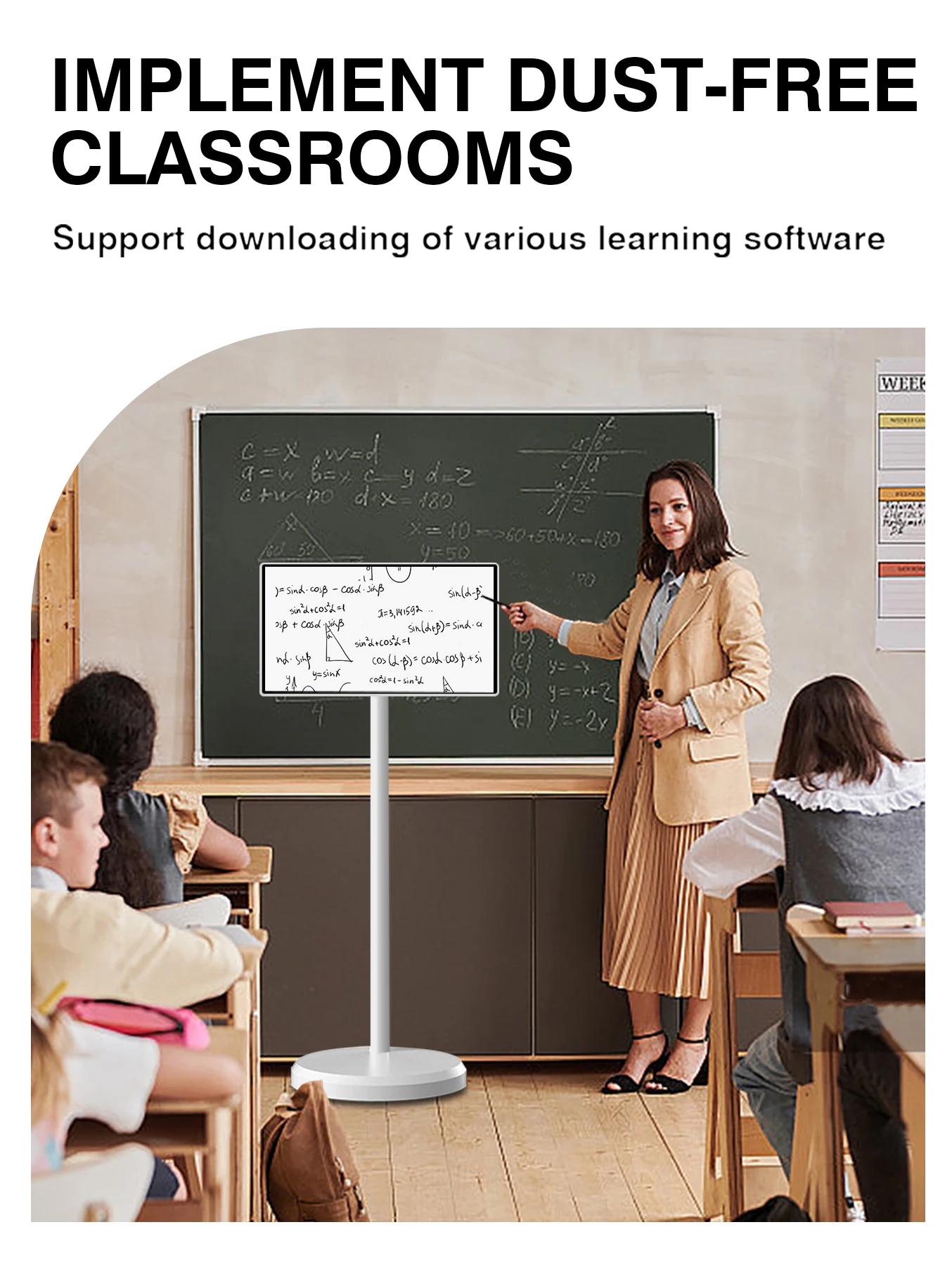 Stand By Me Touch Screen 21.5 Inch Android 12 System Wireless Move At ...