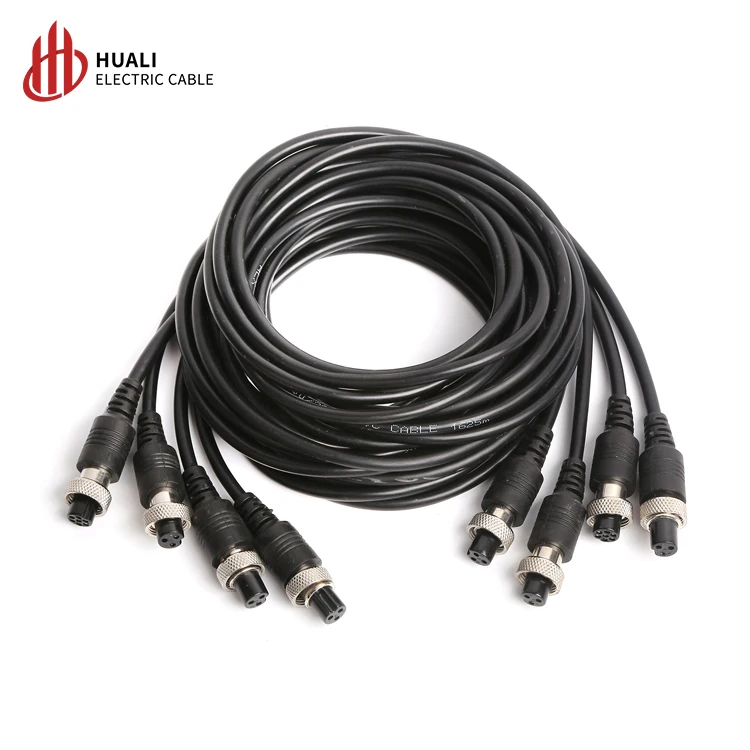 Customized Aviation Plug With Wire Connector Injection Molded Single ...