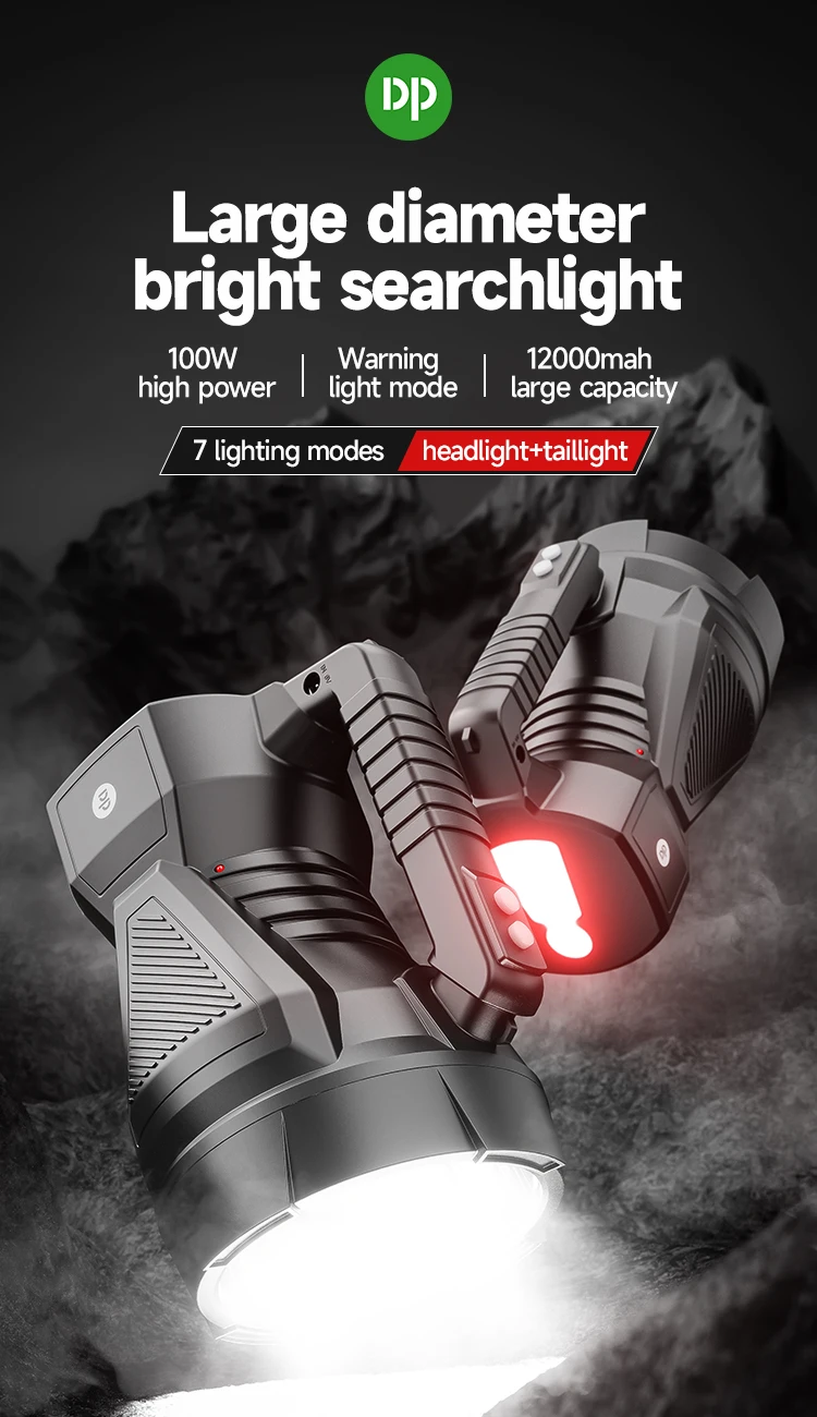 Dp High Power 12000mah Camping Outdoor Hunting Light Rechargeable ...
