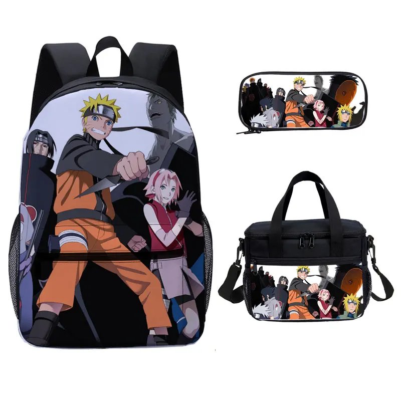 Schulrucksack Set 17" Na Ruto Backpack Anime Cartoon Students Backpack ...