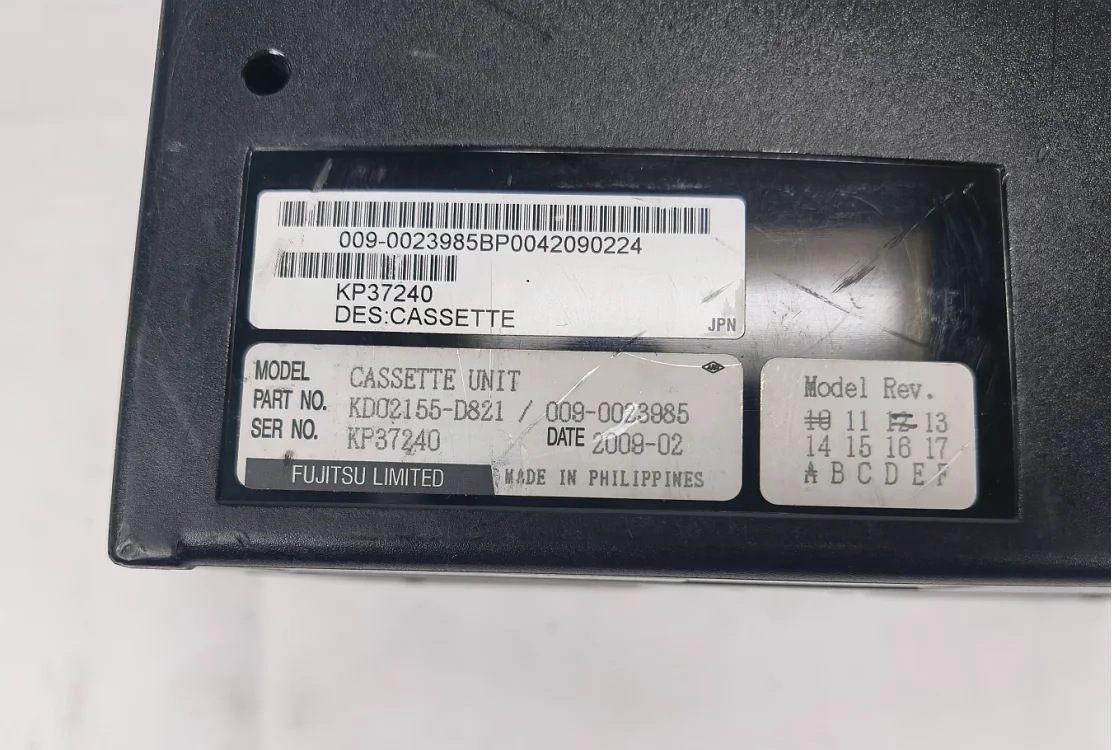 ATM Parts NCR Fujitsu GBRU Currency Deposit Cassette 009-0028985 ...