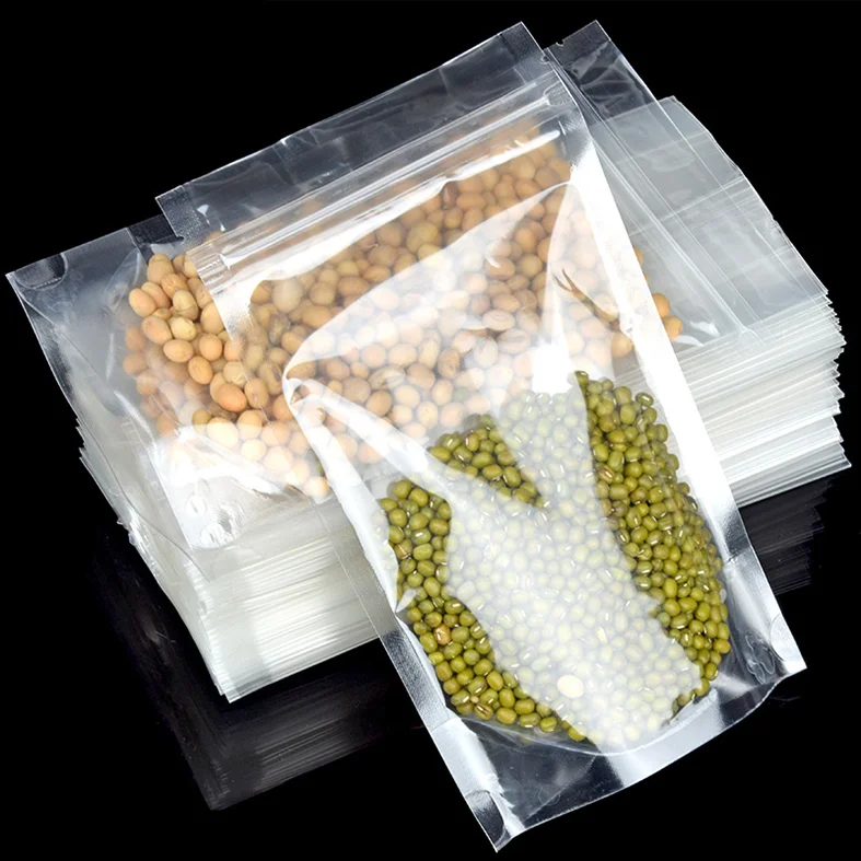 Transparent Zip Lock Stand up Pouch - Water Proof Packaging