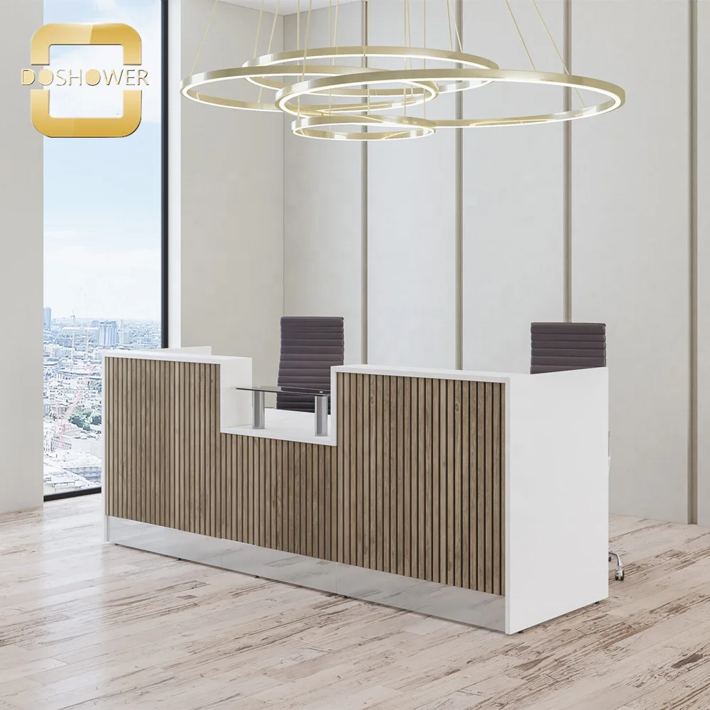 Modern Reception Desk Design With Beautiful Reception Desk Glass Top ...