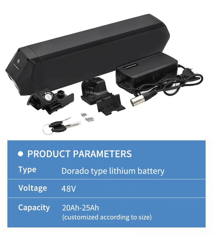 Dorado Ebike Battery - 52V 48V 20ah 25ah 21700 Customizable