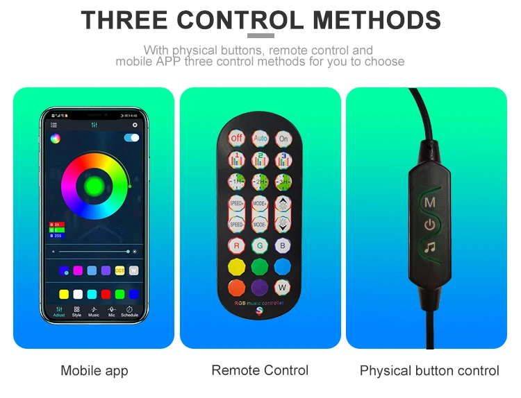 Modern Bedroom Black Led Simple Rgb Floor Light Color Changing Minimum ...