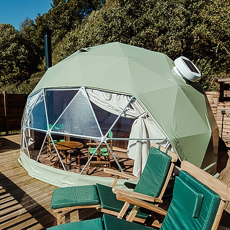 Legs Hotel Glamping Geodesic Hut Dome Tent With 2bedroom - Buy ...