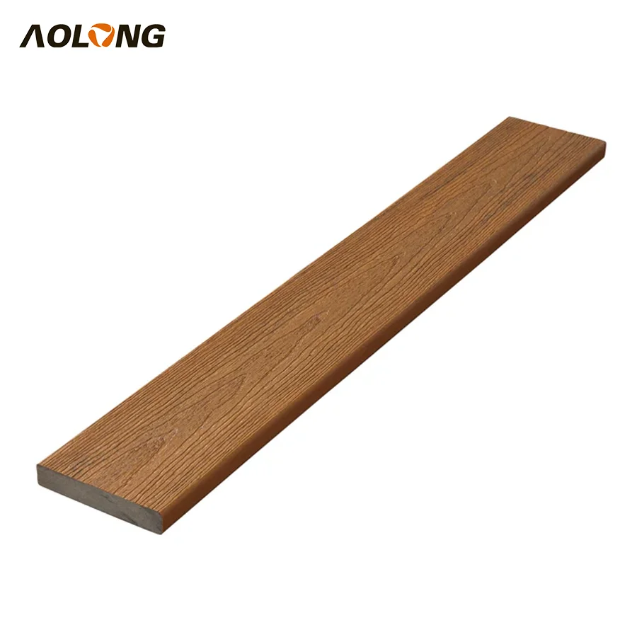 Aolong Free Sample Anti Stain Decking Composite 3d Deep Embossed Co-extrusion Grooves Wpc ...