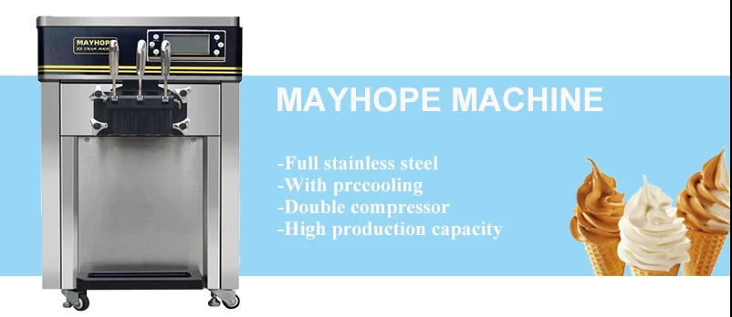 Frozen Acai Machine Commercial Frozen Yogurt Soft Serve Maker Soft Ice ...