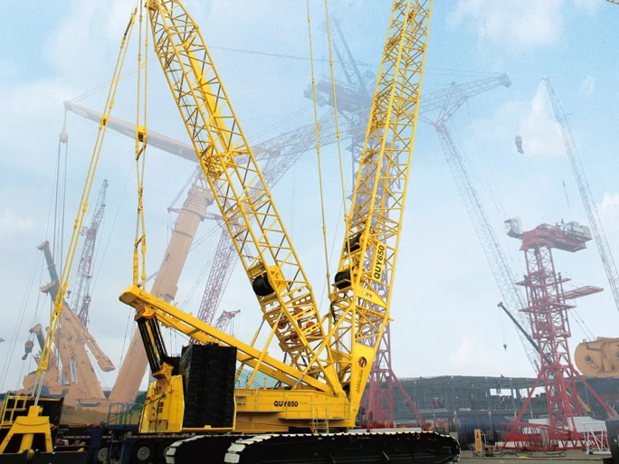 650 Ton Super Heavy Crawler Crane 102 M Hoisting Device Quy650 - Buy ...