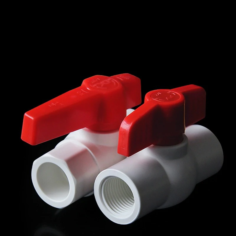 Pvc Red Handle Thread Octagon Upvc Ball Valve Switch - Buy Pvc Ball ...