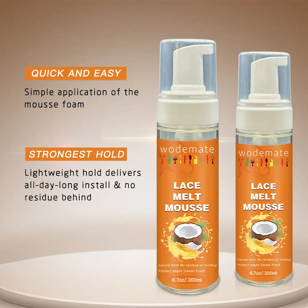 Oem Glueless Melting Mousse Lace Front Glue Hair Mousse Strong Hold ...