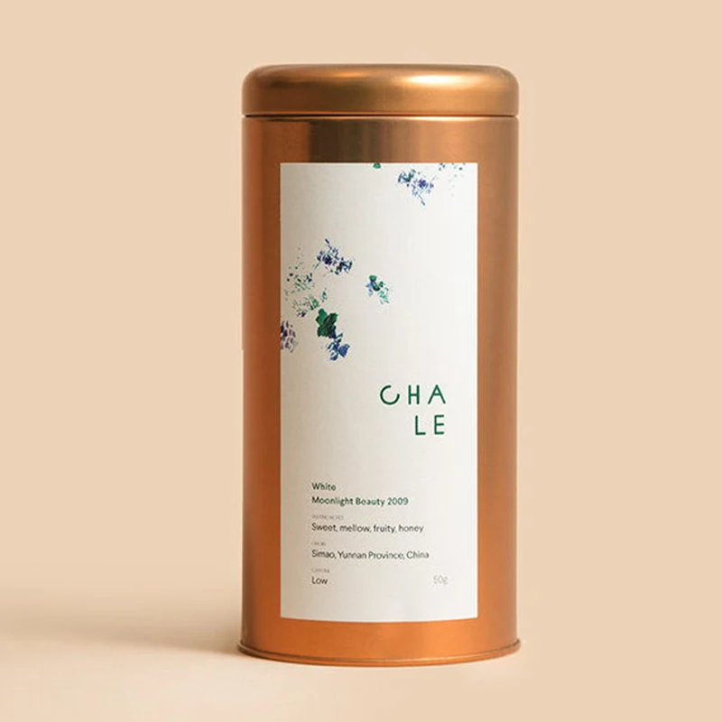 Luxury Container Metal Gold Packaging Coffee Bean Tin