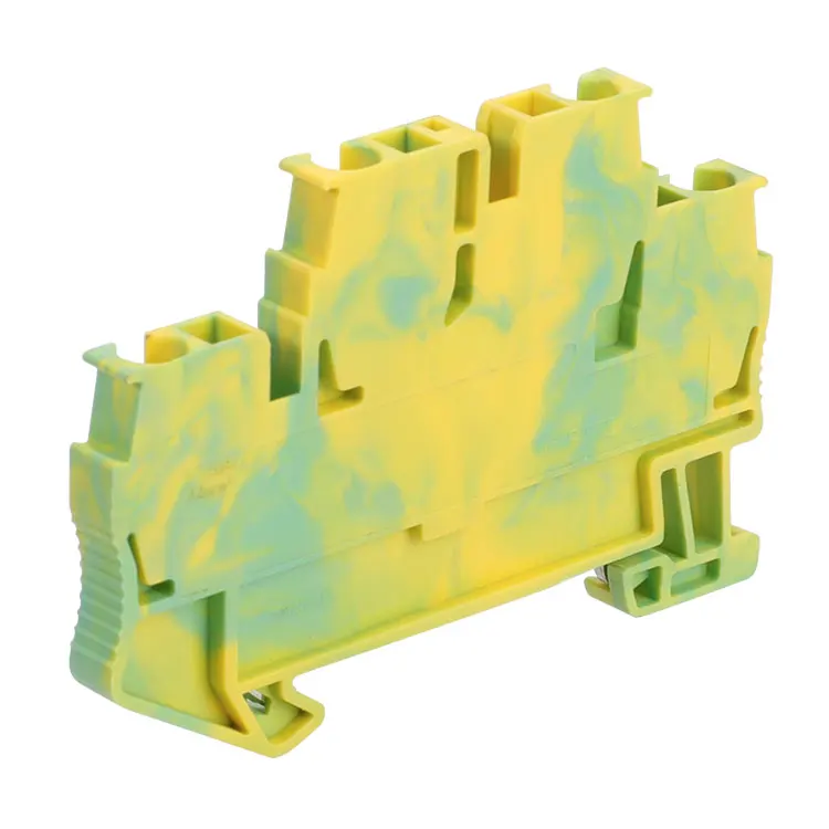 ST Wire Terminal Din Rail Ground Wire Connector for 3 Connections ...
