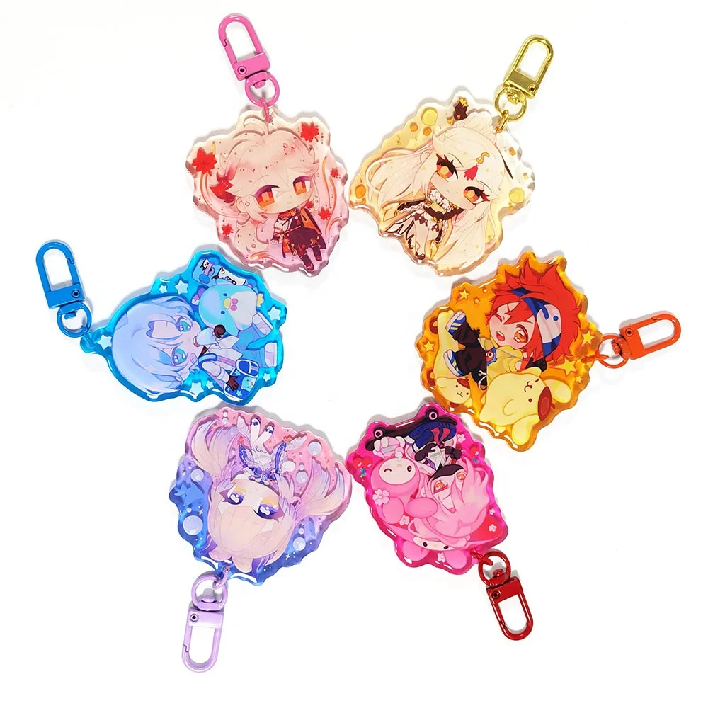 Cheap High Quality Custom Clear Epoxy Resin Printed Acrylic Charm ...