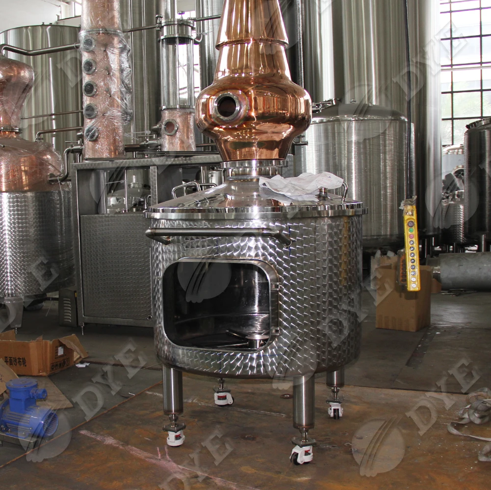 500 Litre Commercial Copper Distillery Still For Making Whisky Rum ...