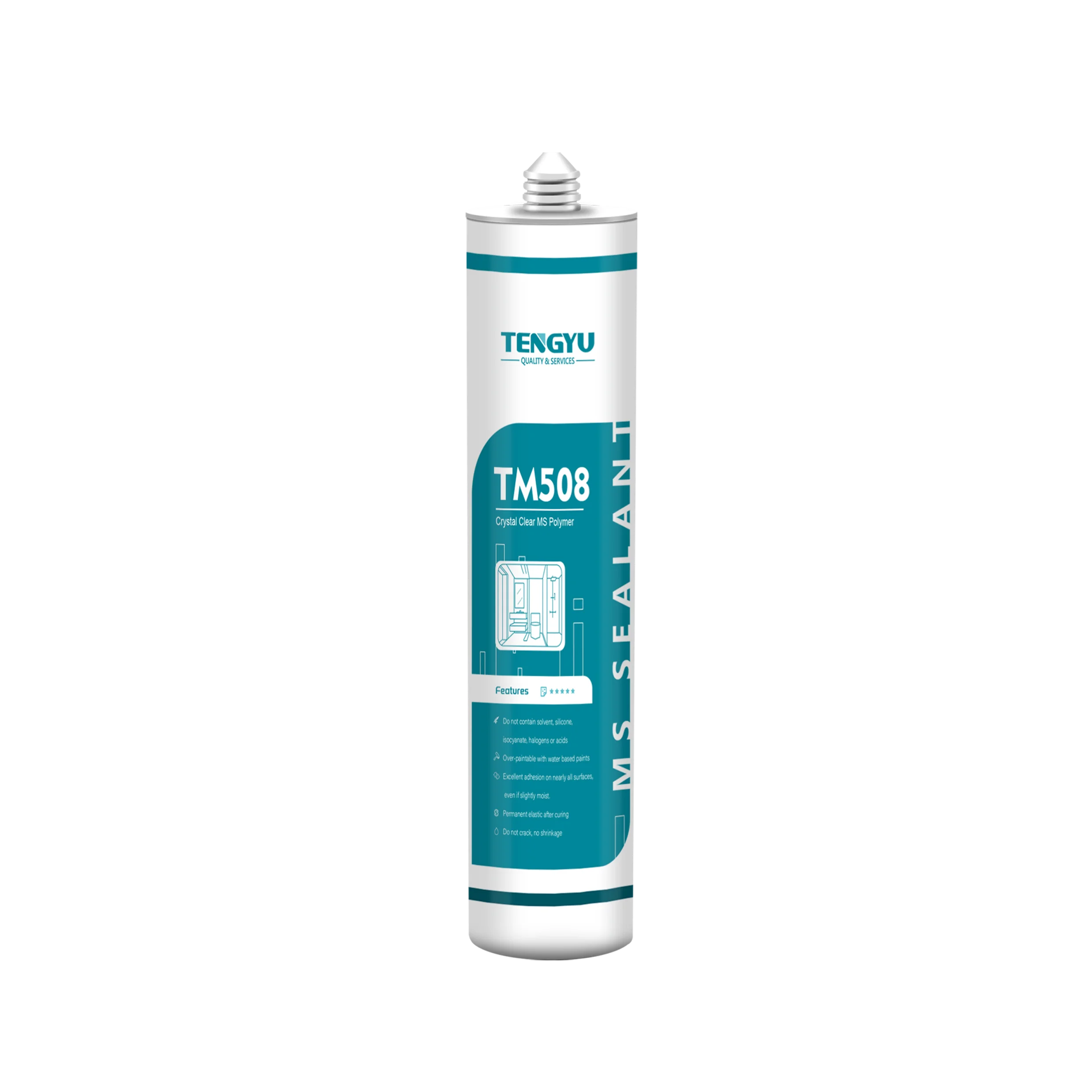 Neutral Adhesive All Crystal Clear Ms Polymer Sealant For Sealing Bonding - Buy Ms Sealant Ms ...
