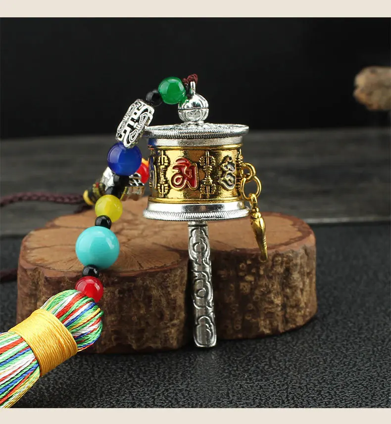 Tibetan Tangka Green Tara Buddhism Keychains Small Pendants Pocket ...