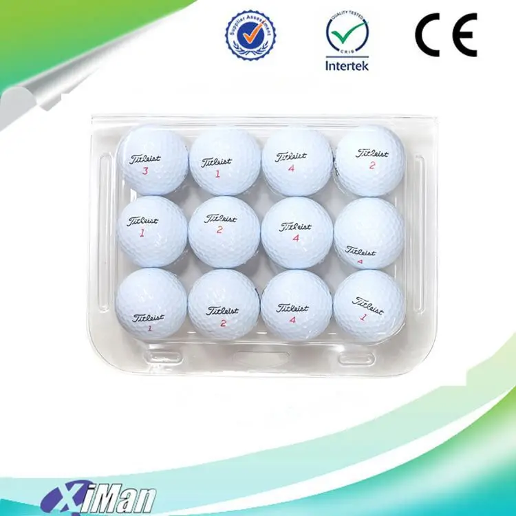 Custom Transparent Plastic Clamshell Blister Packaging for 12 Golf ...
