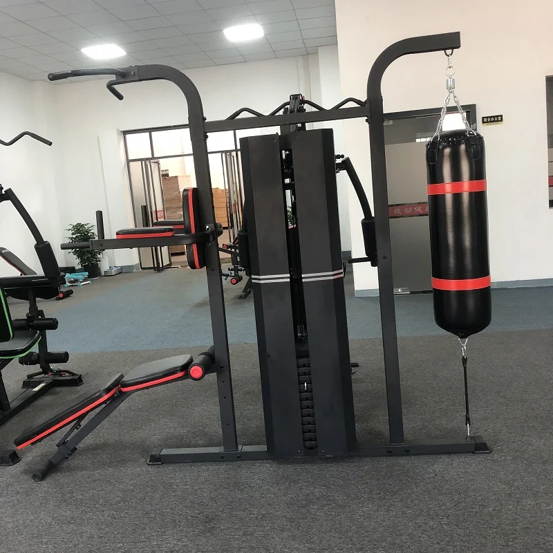 Full Body Exercise with Multi Station Home Gym Equipment