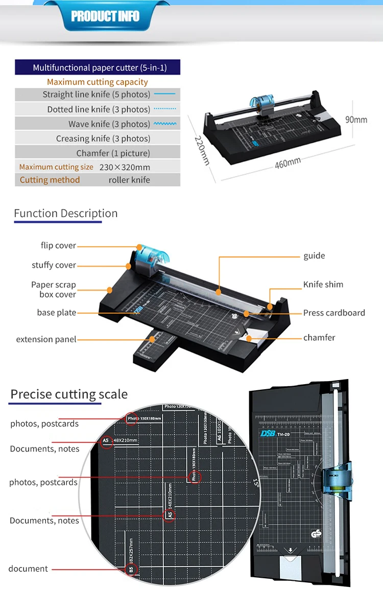 Dotted Wavy Line Indentation Rounded Corner Photo 5-in-1 Roller Sliding ...