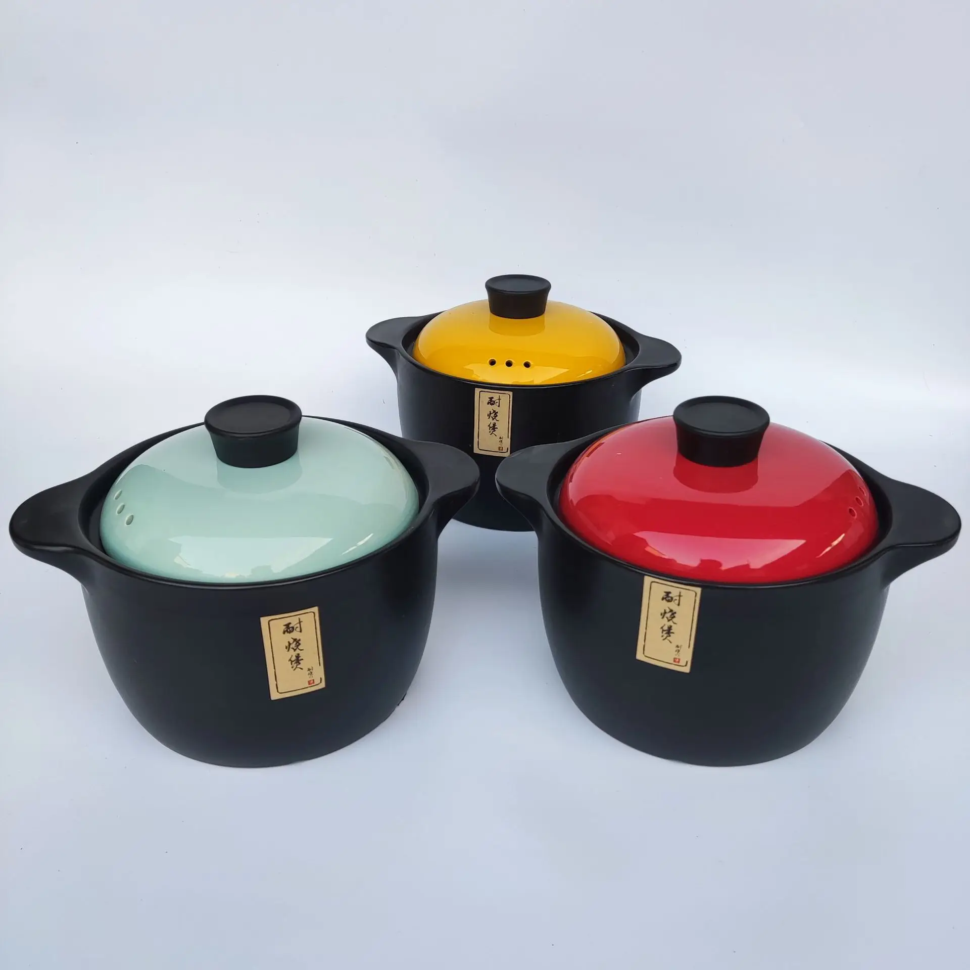 White Ceramic Non Stick Chinese Kitchen Cooking Pots For Cooking Soup ...
