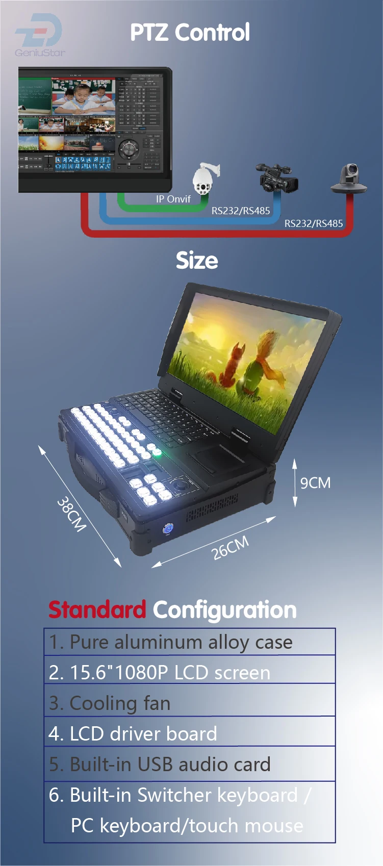 Live Streaming Broadcast Machine Supports Vmix Obs Facebook Linkedin ...